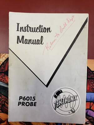 P6015 Probe Manual | eBay