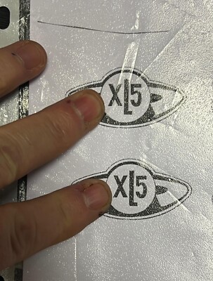 Fireball XL5 x 2 black & white Logos Gerry Anderson | eBay
