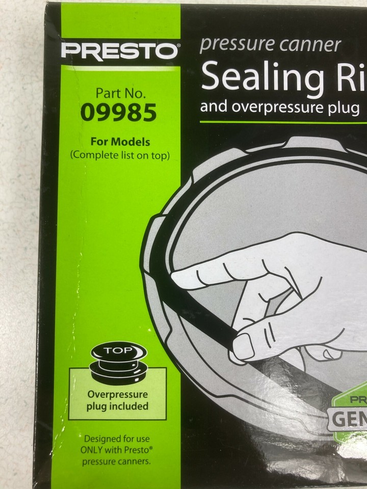 Presto Sealing Ring/Overpressure Plug for 18 & 23 Qt Pressure Canners ...