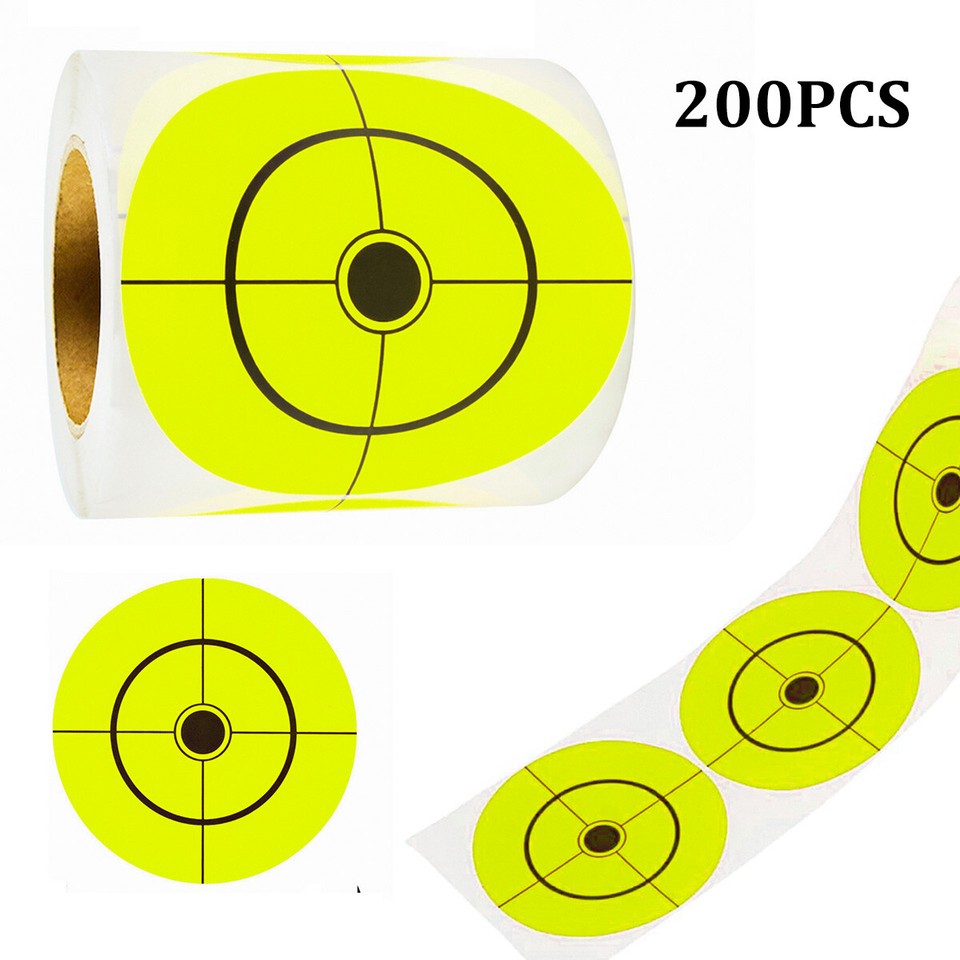 Splatter Target Stickers 3inch Self-Adhesive Reactive Targets Paper for ...