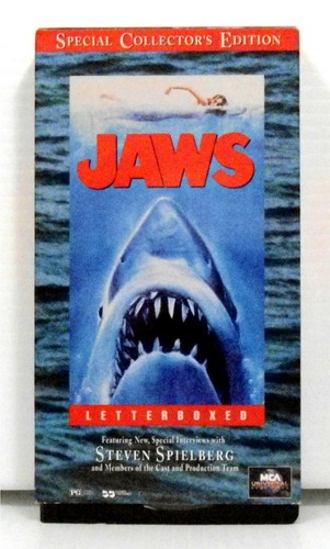 JAWS SPECIAL COLLECTORS EDITION LETTERBOXED VHS VIDEO TAPE Scheider ...