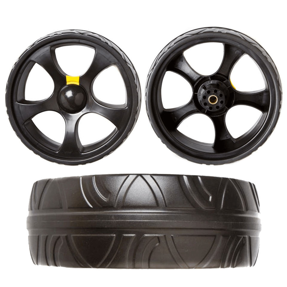 POWAKADDY GOLF TROLLEY WHEELS / FITS ALL FX, FW & CT ELECTRIC GOLF ...