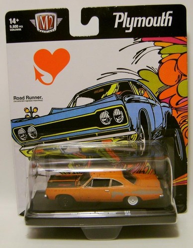 1969 '69 PLYMOUTH ROAD RUNNER HEMI R97 AUTO DRIVERS M2 MACHINES DIECAST ...