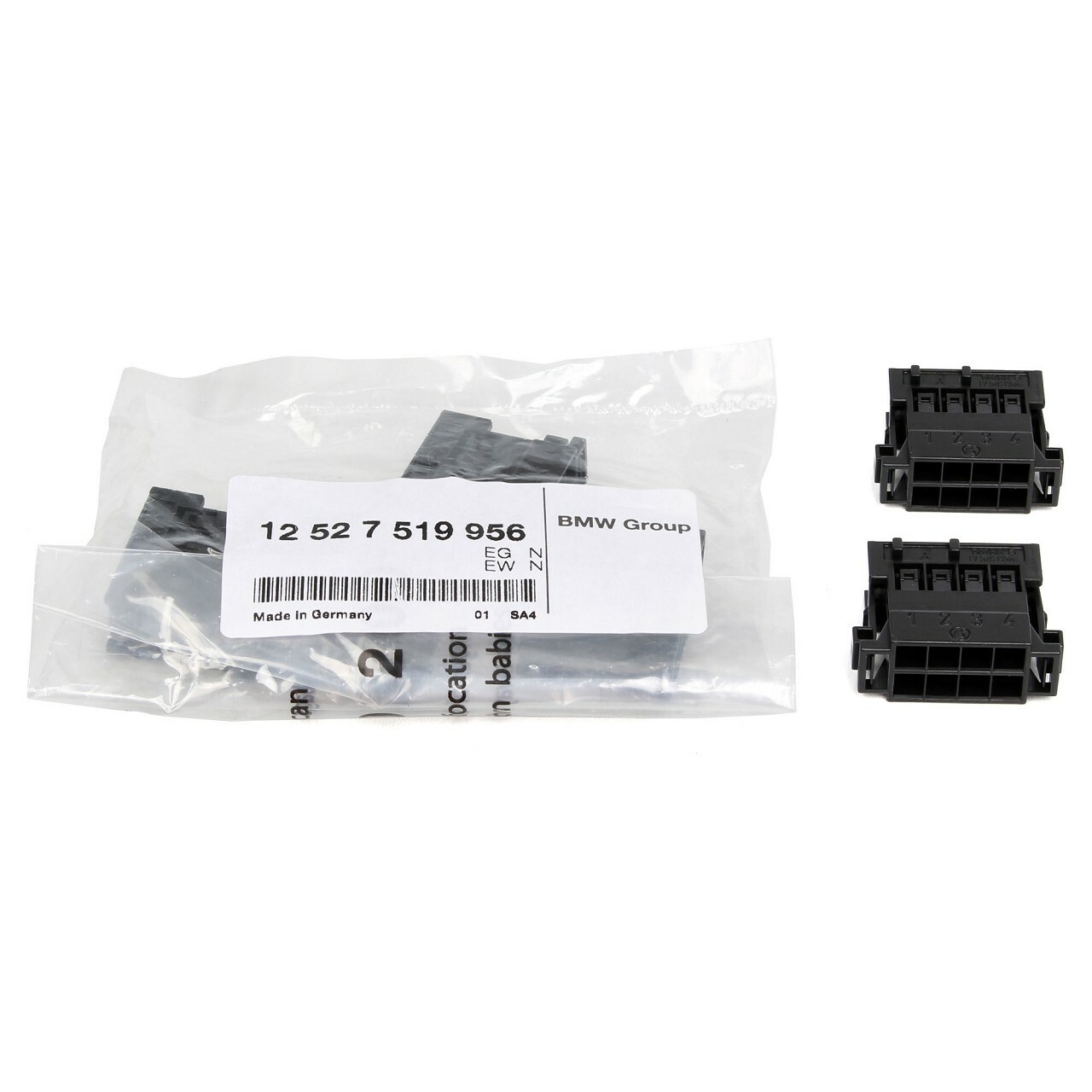 2x ORIGINAL BMW Buchsengehäuse Rückleuchte 8Pin 12527519956 3er E46 ...