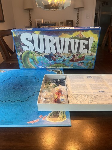 Vintage Survive 1982 Board Game Sea Full of Danger Parker Bros -1 ...