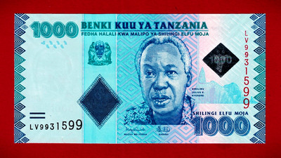 TANZANIA 1,000 1000 SHILINGI 2025 UNC NOTE - Prefix: "LV" - (Pick-41d ...