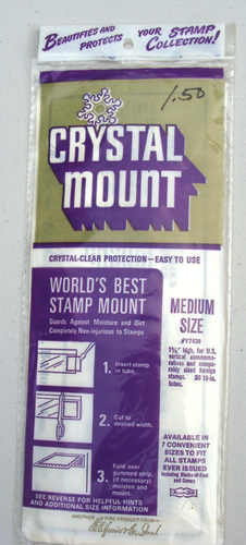 NOS SEALED Crystal Mount Stamp Mounts - Medium Size Y743B | eBay