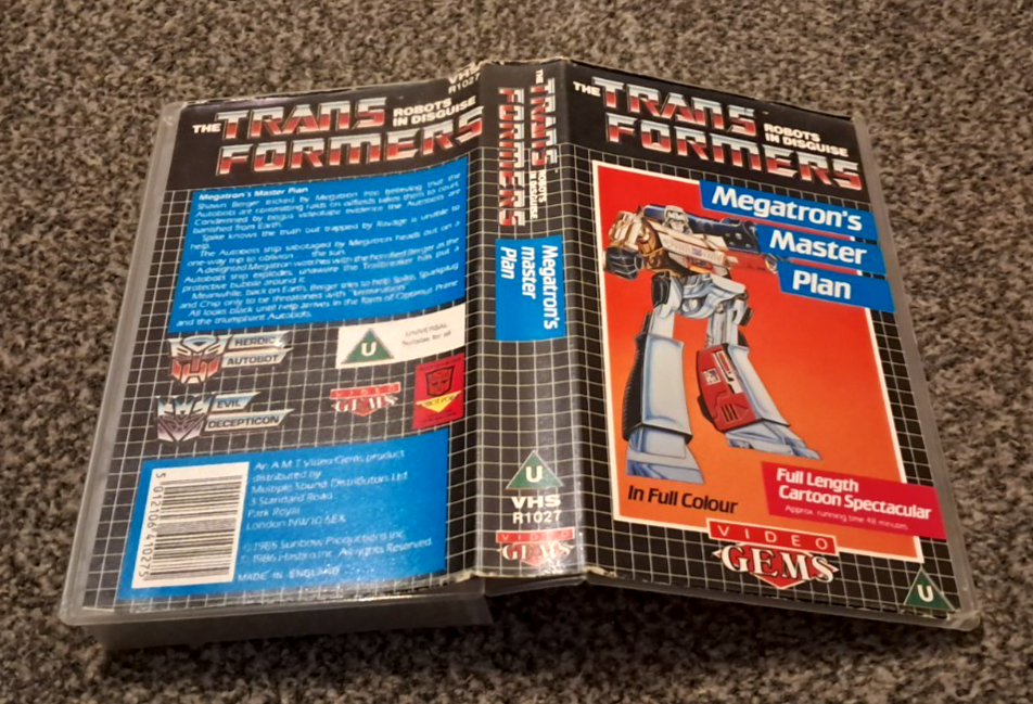 TRANSFORMERS MEGATRON'S MASTER PLAN OPTIMUS PRIME PAL VHS VIDEO KIDS ...