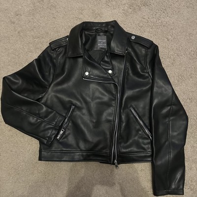 Primark Black Faux Leather Women’s Jacket Size Medium | eBay UK