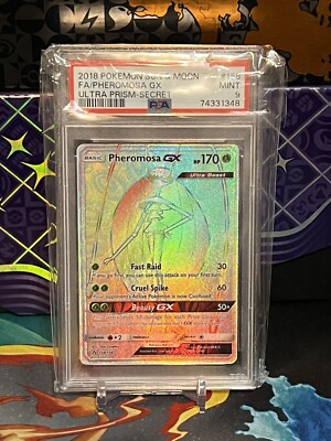 PSA MINT 9 - PHEROMOSA GX -2018 Ultra Prism Set -RAINBOW Holo Rare Card ...