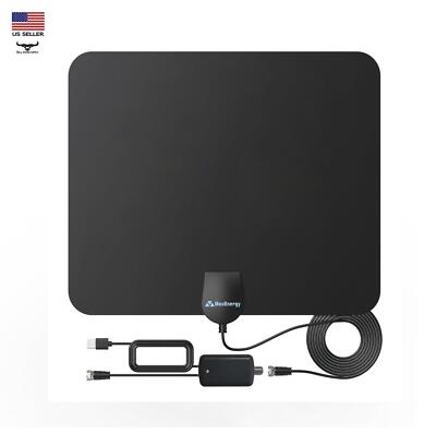 Indoor Multidirectional Amplified Digital HDTV Antenna Flat Wall or ...