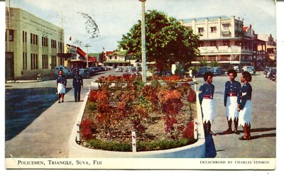 Fiji Suva Triangle Policemen circa 1950 cover with solo use of Sugar ...