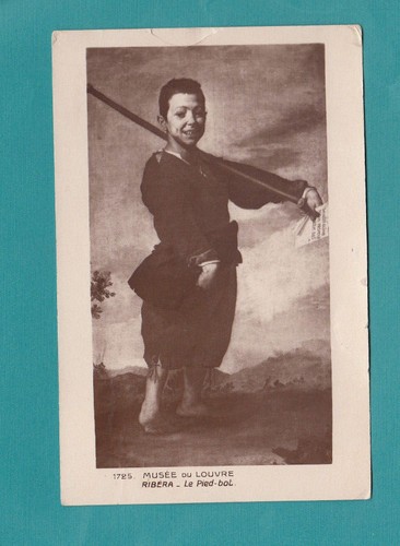 José de Ribera LE PIED BOT MUSEE DE LOURE ART POSTCARD DIVIDED BACK ...