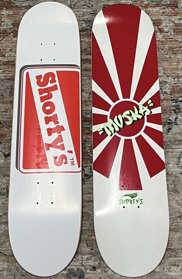 Shortys Muska Rising Sun Deck & Shortys OG Logo Deck | eBay
