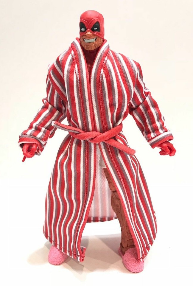PP-DP-R: 1/12 scale Striped Bathrobe for 6" Marvel Legends Deadpool (No ...