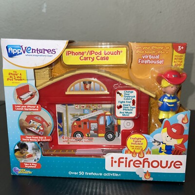 AppVentures iFirehouse iPhone Carry Case Virtual Firehouse Toy Interactive App | eBay
