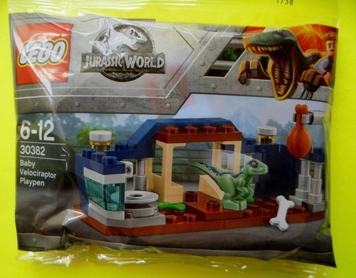LEGO Jurassic World 30382 Baby Velociraptor Playpen Polybag New ...