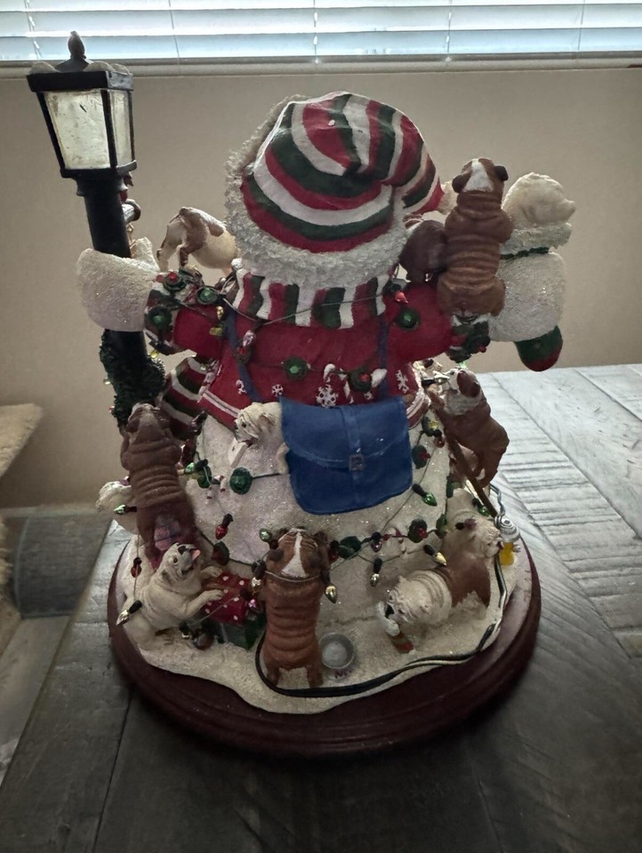 RARE — Danbury Mint English Bulldog Adorned Snowman | eBay