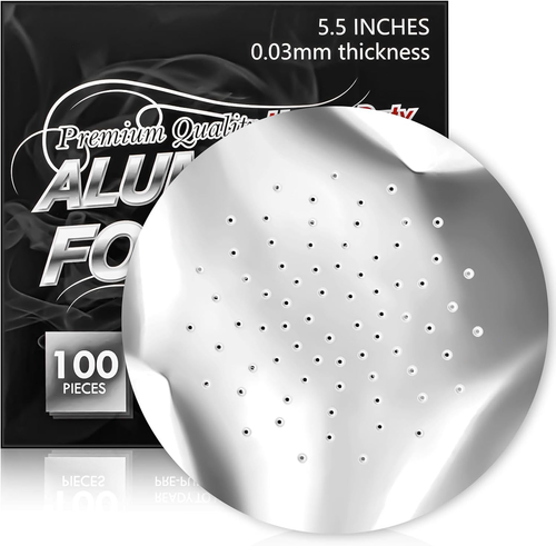 Hookah Foil 5.5 Inches 0.03Mm Pre Punched Hookah Shisha Aluminum Foil ...