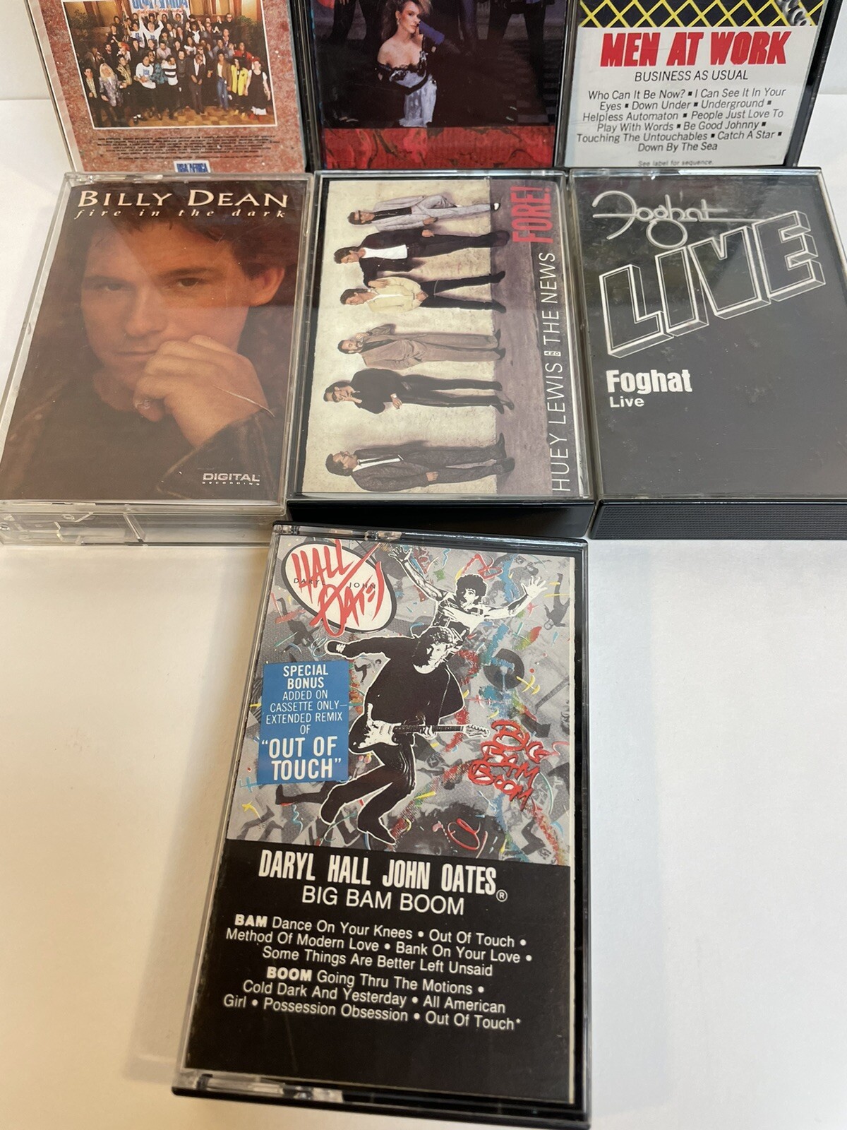 Vintage Classic Rock Cassette Tape Lot of 7 Heart - Fog hat-hall & Oats ...