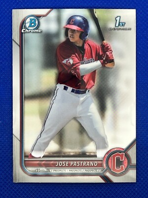 2022 Bowman Chrome Prospects Jose Pastrano BCP-21 Guardians 102C | eBay ...