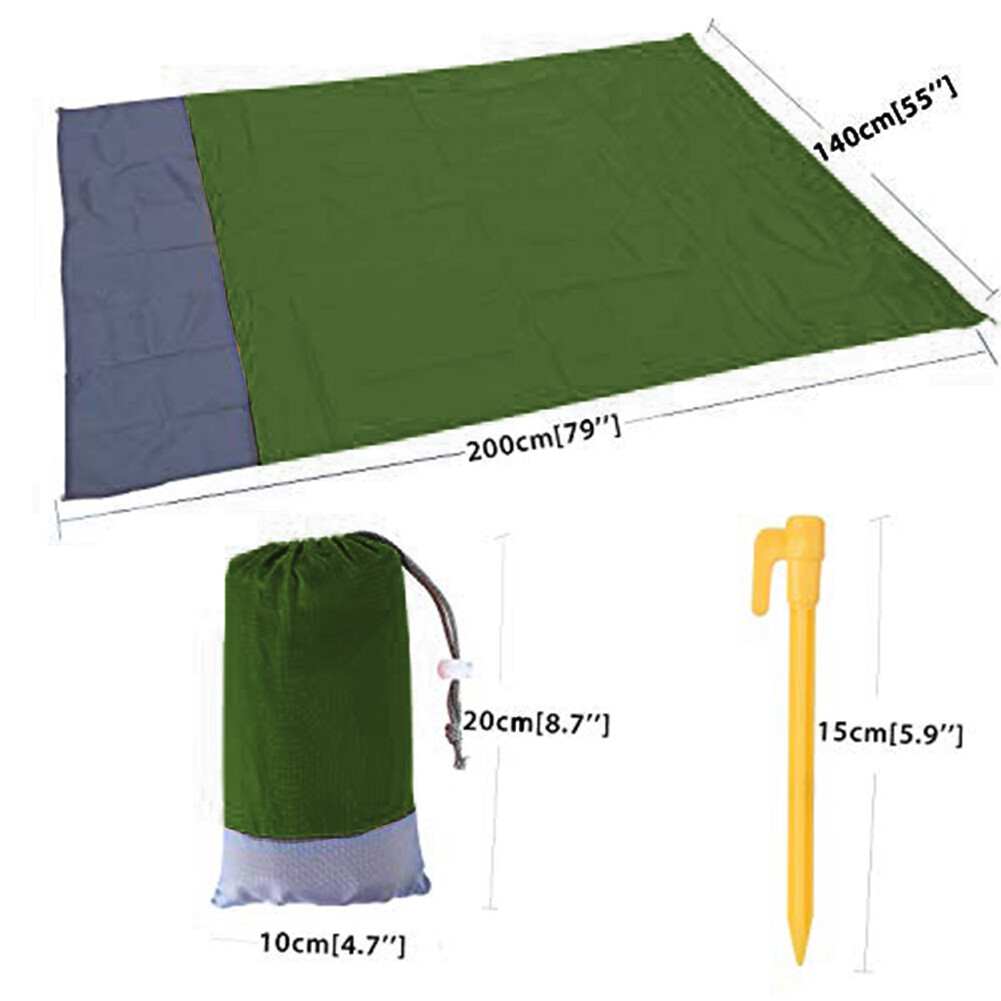 Waterproof Camping Mat Outdoor Beach Blanket Picnic Ground Mat (Army ...