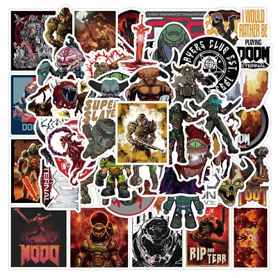 DOOM Eternal Waterproof Vinyl Decal Stickers Laptop Bottle Phone Case ...