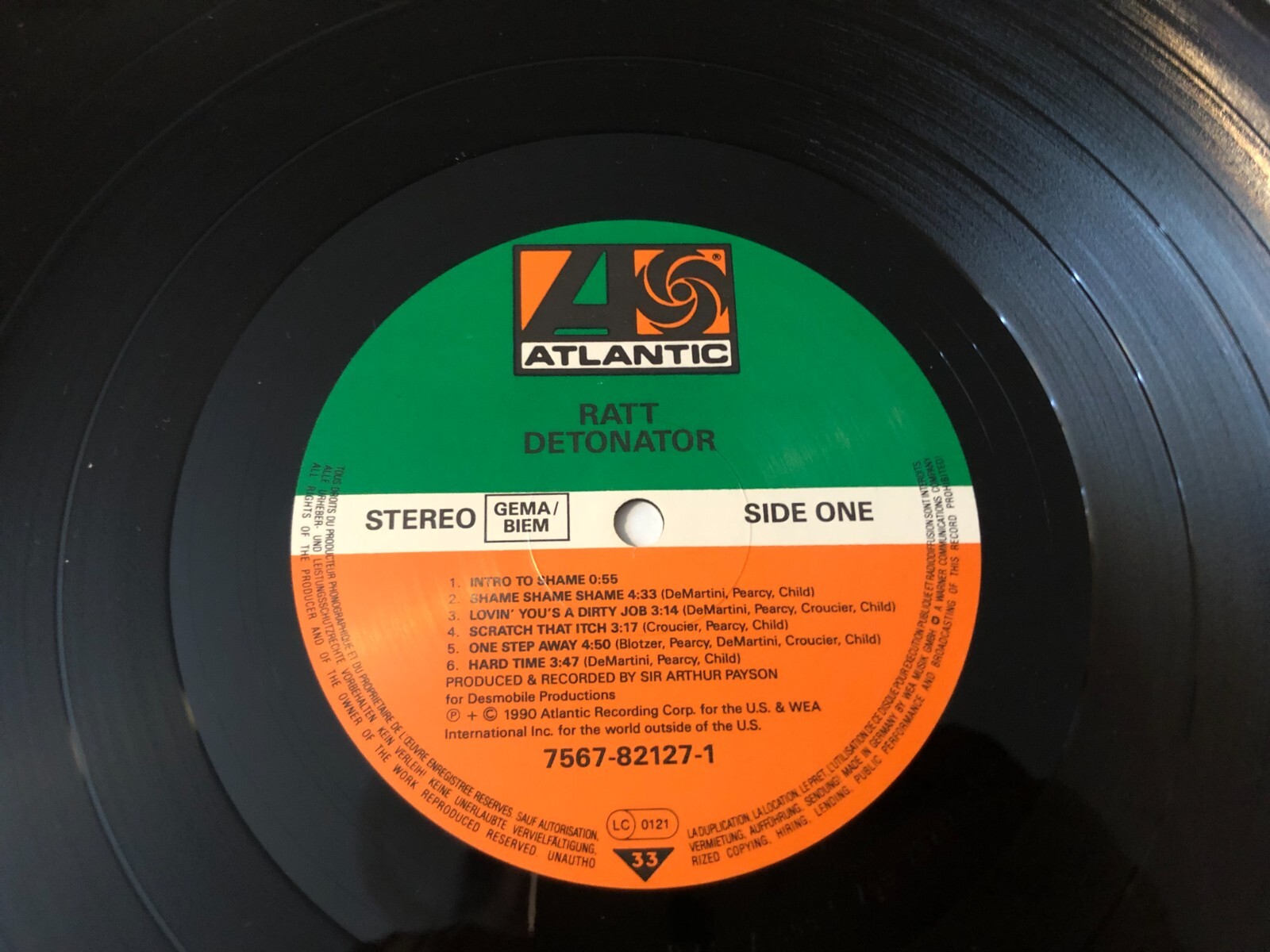 RATT Detonator LP Vinyl 1990 RARE German 1st Press Stephen Pearcy | eBay