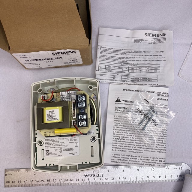Siemens Wall-mounted Fire Speaker Strobe Slspsww-f S54329-f43-a1 for ...