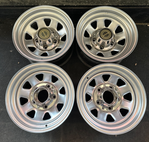 15" steel F150 rally rims 1980-1996 Ford F-150 Bronco 8 spoke 15x8 ...
