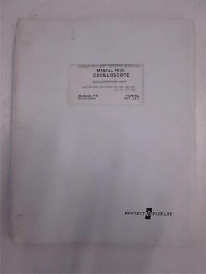 HP 182C Oscilloscope Operating and Service Manual, Used | eBay