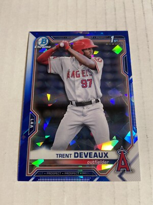 2021 BOWMAN CHROME TRENT DEVEAUX #BCP94 SAPPHIRE 1ST ANGELS | eBay