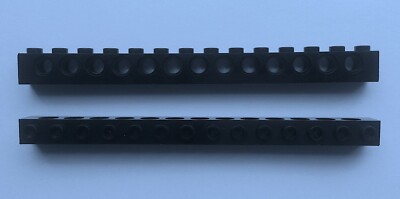 LEGO 32018 Black lot de 2 Brique TECHNIC Brick 1x14 with holes Noir | eBay