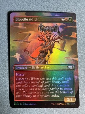 MTG Bloodbraid Elf (Borderless) Foil Double Masters 2x2 NM | eBay
