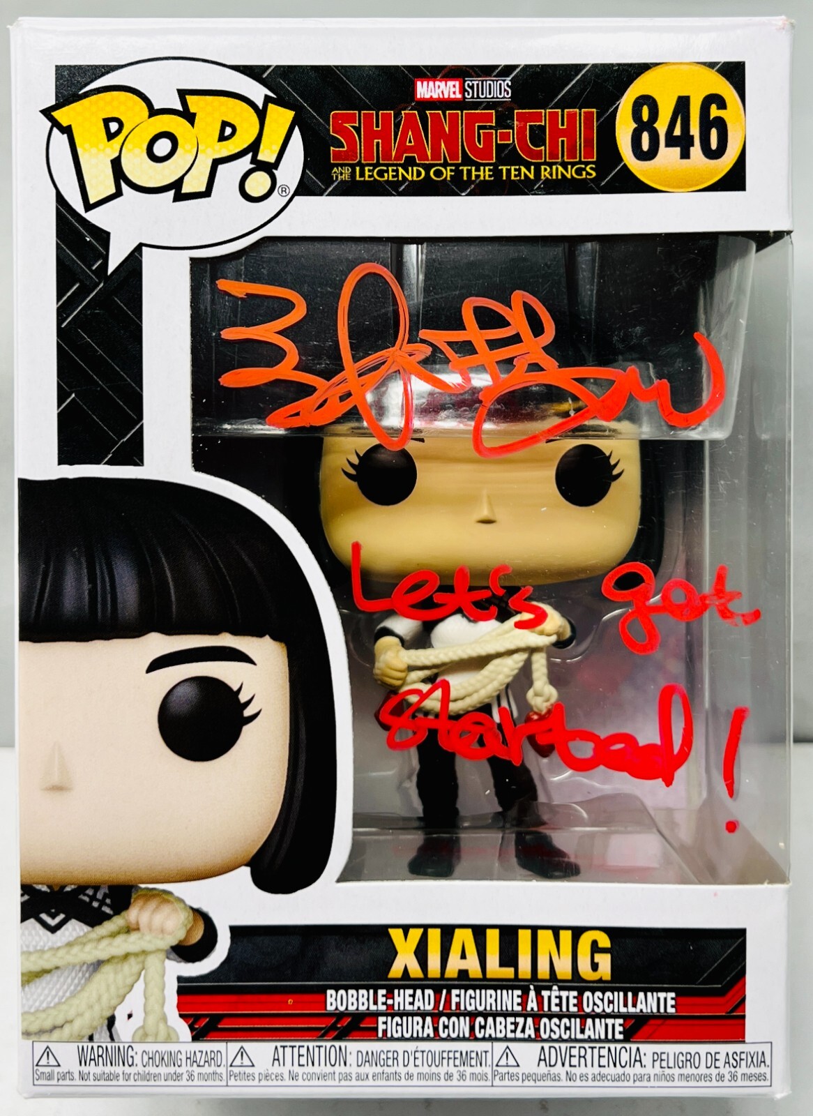 Meng'er Zha Signed Xialing Shang-Chi Funko Pop 846 Beckett BAS Menger ...