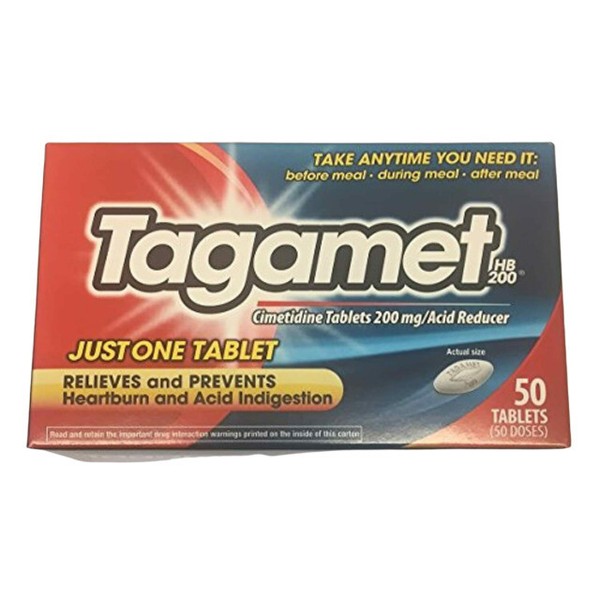 Tagamet HB200 200mg Acid Reducer Tablets - 50 Count for sale online | eBay