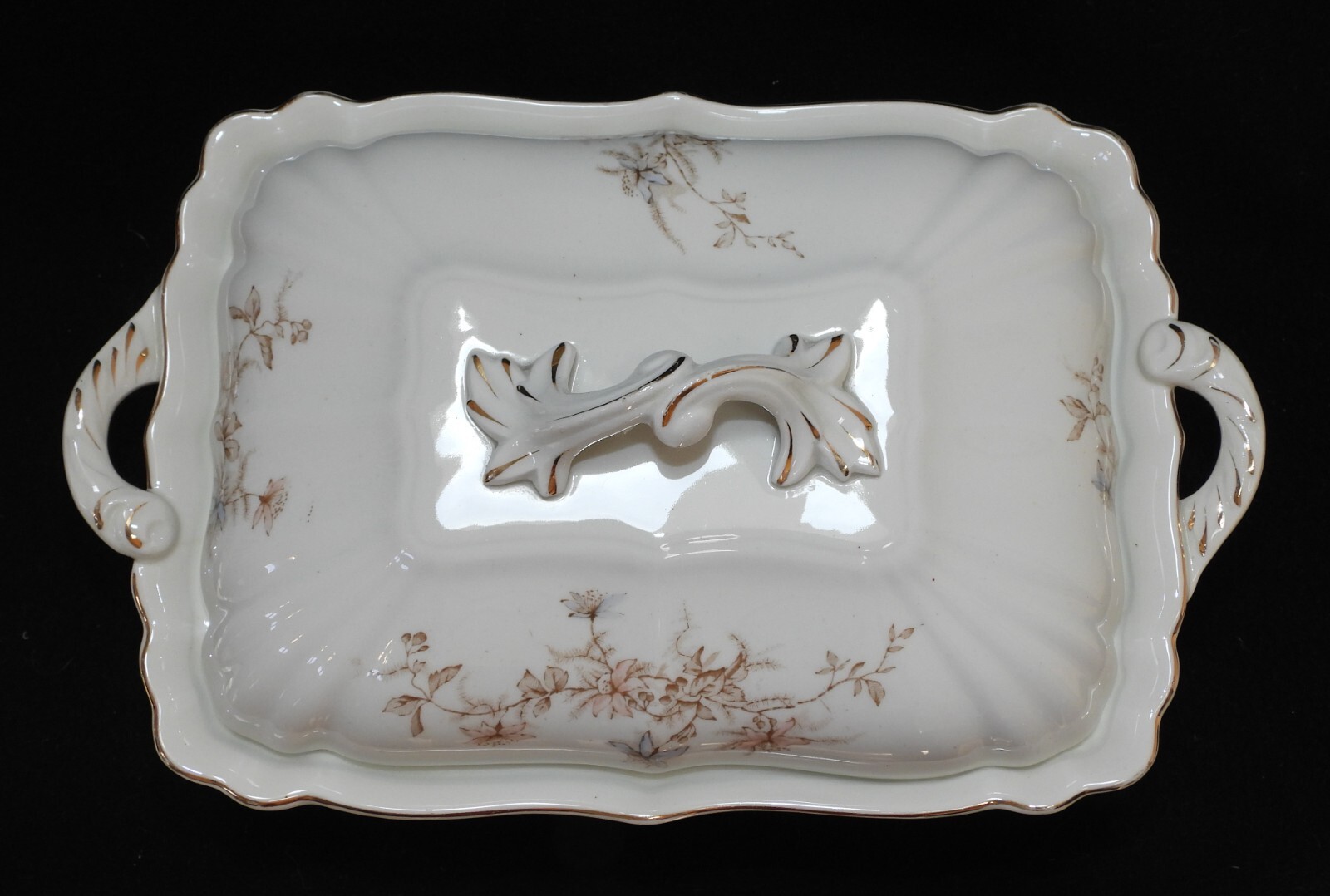 1880 Antique John Maddock & Sons Royal Vitreous Square Covered Service ...