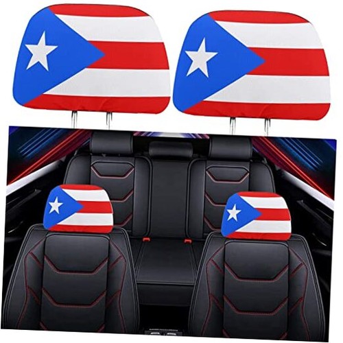 Hangoo 2 Pack Headrest Covers for Puerto Rico Flag, Seat Cover Puerto ...