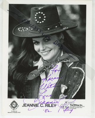 Autographed 8x10 phot Country & Gospel singer Jeannie C. Riley Harper ...