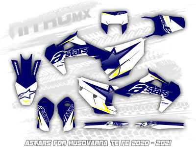 Graphics Kit fits Husqvarna TE FE 150 250 300 350 450 501 2020 2021 ...