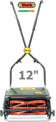 Webb Hand Mowers Rear Roller Push Cylinder Mower WEH12R | eBay