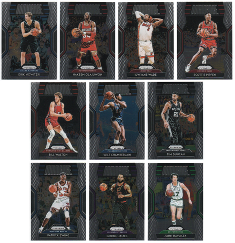 2018-19 Panini Prizm Dominance HOF 30 Cards Complete Set LeBron Kobe ...