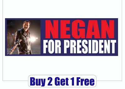 Negan for President 2020 Bumper Sticker - Trump The Walking Dead ...