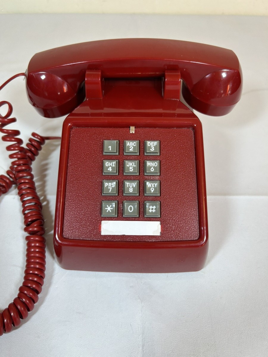 Red Push Button Office Phone Openreach Update As Analogue UK Phone