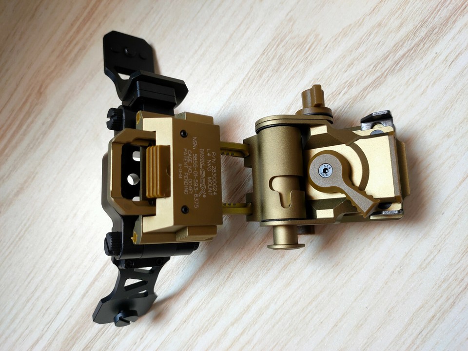 Tactical Metal L4G24 Helmet Mount + Metal PVS28 Dual J arm for Dual AN ...