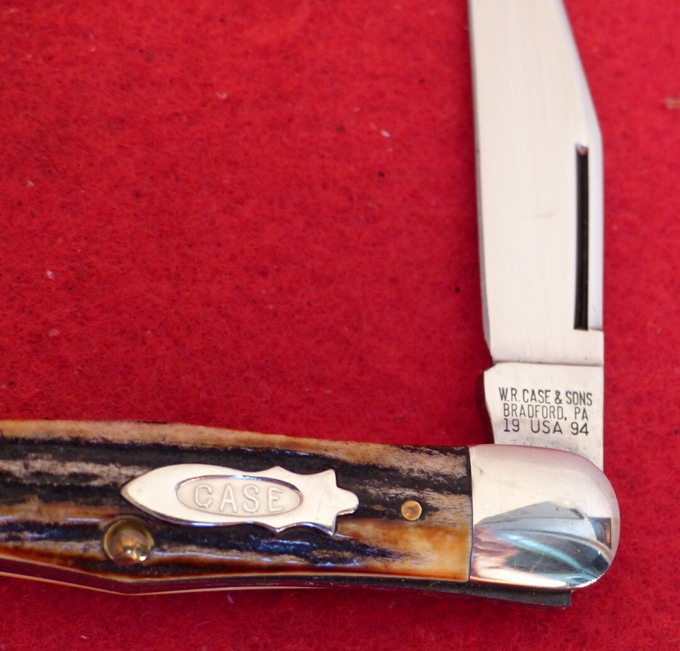 WR Case & Sons Classic 53083 STAG split Whittler 1994 mint in box knife ...