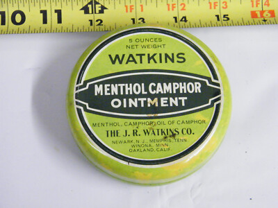 Vintage Watkins Menthol Camphor Ointment 5 oz Empty Tin | eBay Australia