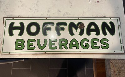 1950s Hoffman Beverages Porcelain Sign Original Vintage Coca Cola | eBay