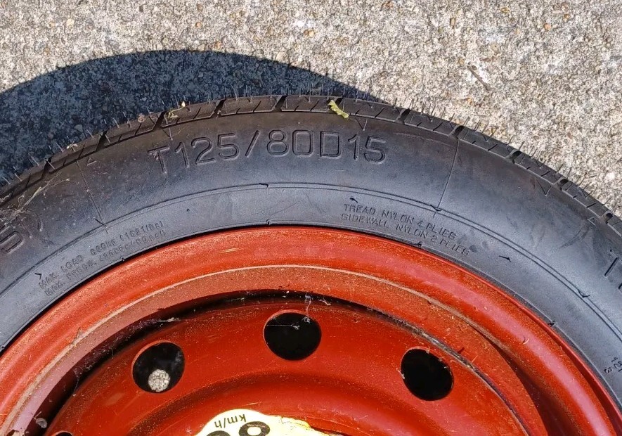 NEW T125/80D15 95M Temporary Emergency Spare Tire OEM GENUINE | eBay