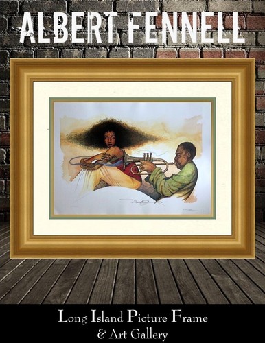 African American Artist Albert Fennell Signed L/ED Rhapsody FRAMED FREE ...